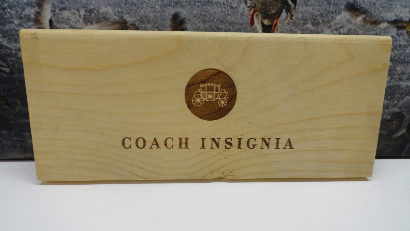COACH INSIGNIA WOOD WINE PANEL END WP-15 | eBay