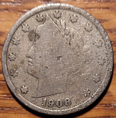 1908 Liberty Head V Nickel Coin N159 | eBay