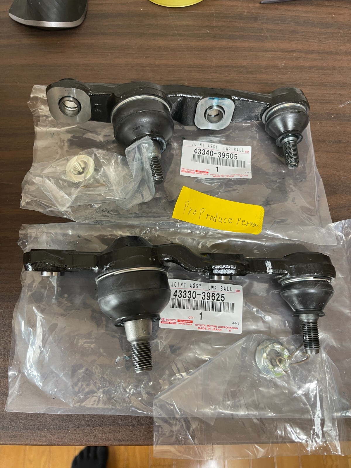Genuine Toyota Lexus IS GS350 GS450h Front Lower Ball Joints LH & RH ...