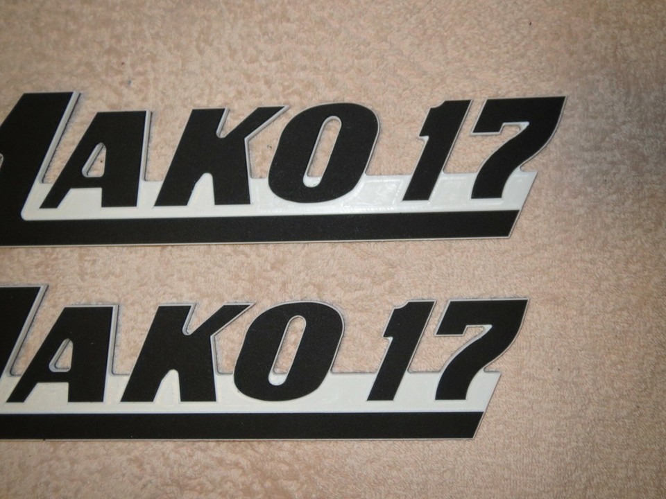 Mako Boat Emblems / Badges (Small) 2-3/8" High | eBay