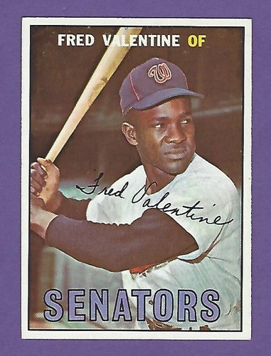 1967 Topps - #64 Fred Valentine - Washington Senators - NrMt | eBay