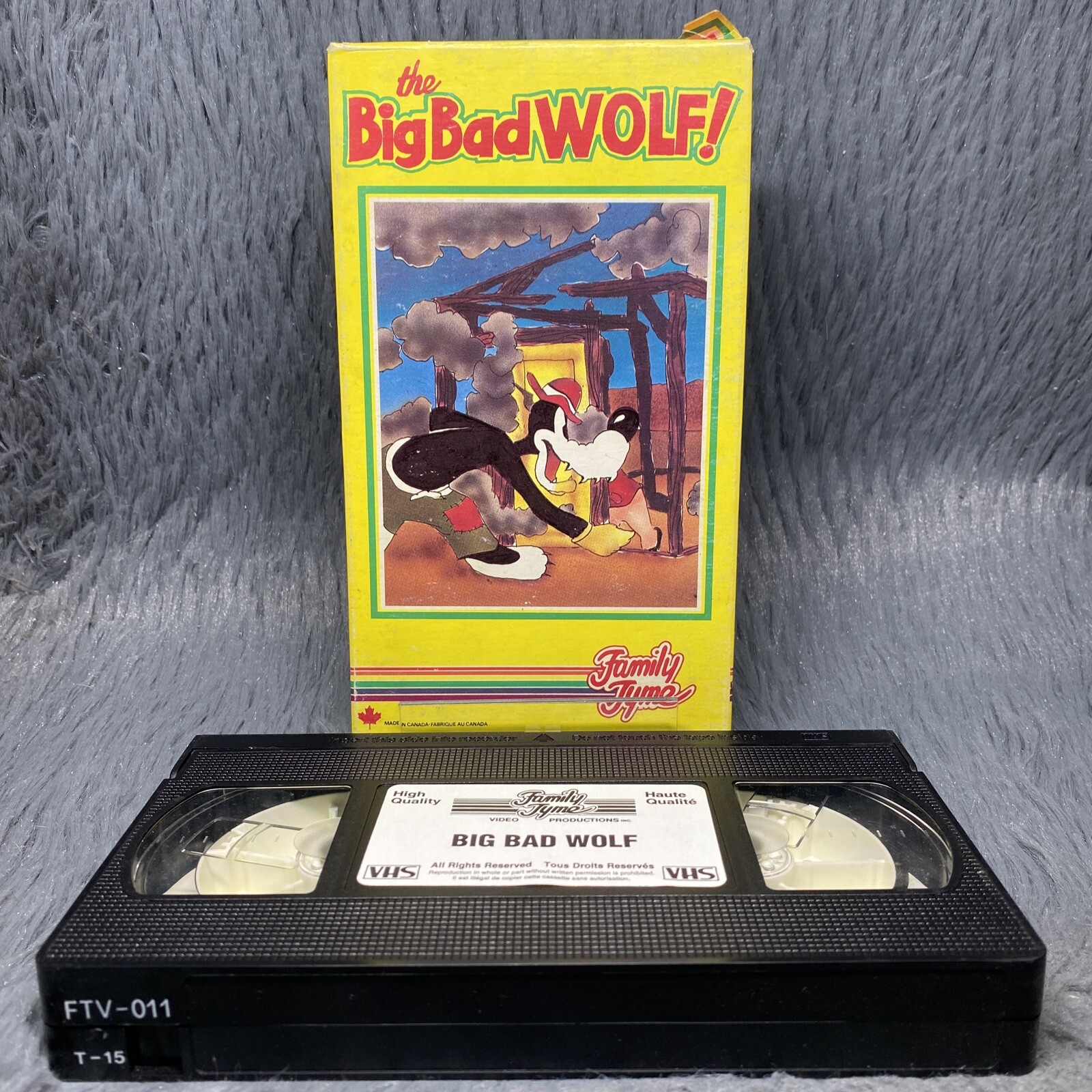 The Big Bad Wolf VHS Tape 1988 Family Tyme Release Animated Show Film ...
