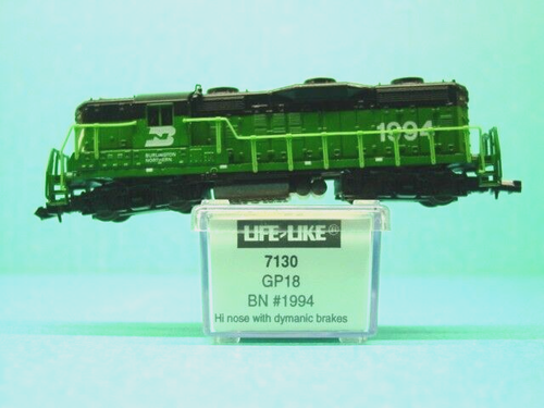 N Scale Life Like Burlington Northern GP 18 diesel locomotive 1994 | eBay