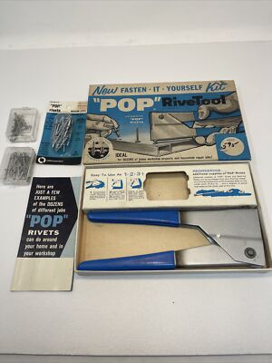 Vintage USM Pop RiveTool PRG410 with Original Box, Instructions & Extra ...