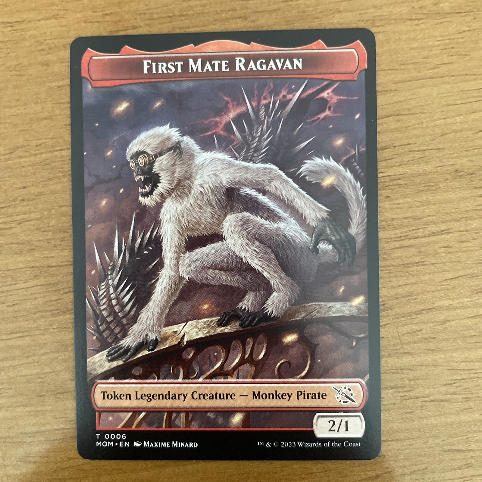 MTG First Mate Ragavan Token NM-Mint March of the Machine | eBay