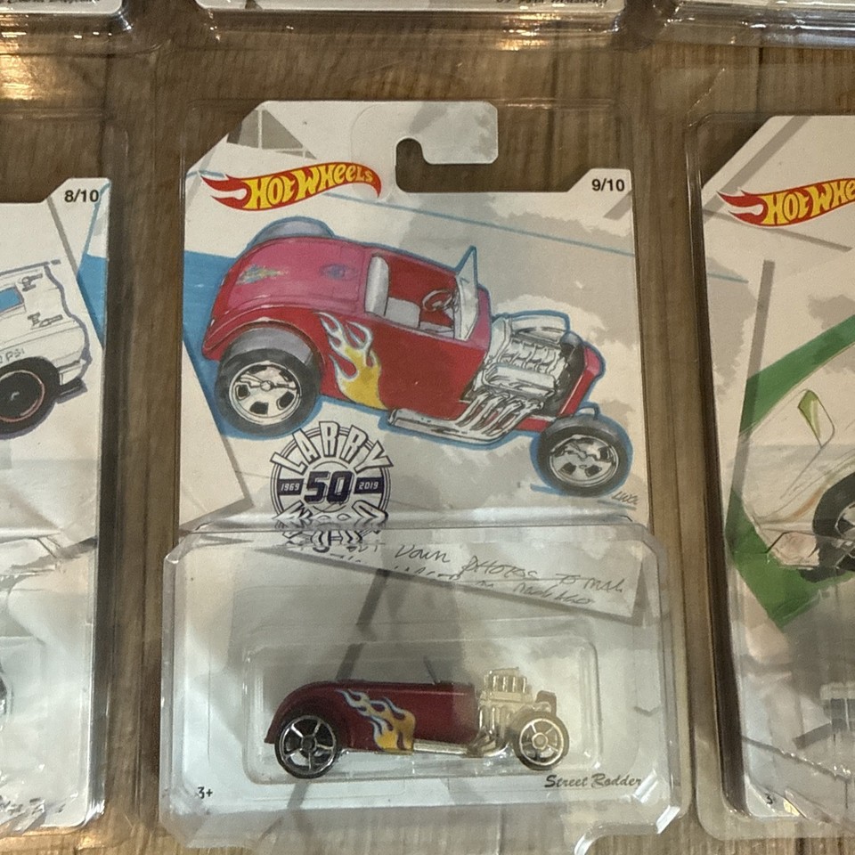 Hot Wheels Larry Wood 50th Anniversary Collection Full Set of 10 1:64 ...