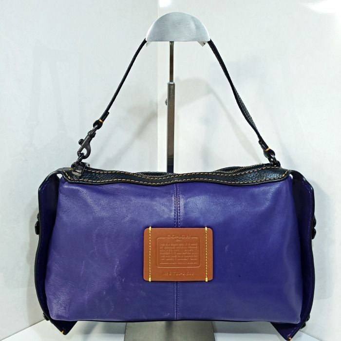 Coach Bandit Tea Rose Hobo 21588 Tote Bag Shoulder Handbag Black ...