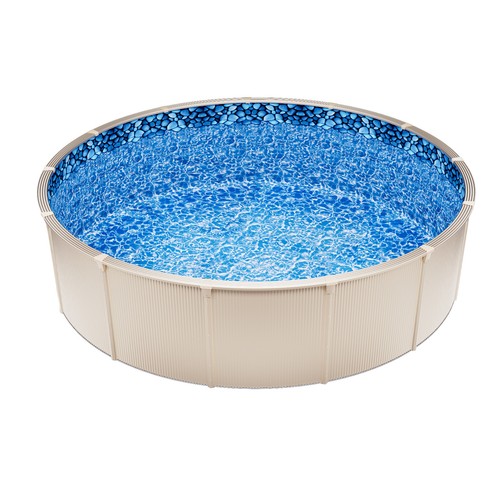 Uimoso Round Pool Liner 24ft Unibead Style Pool Liner 52in Wall Height ...