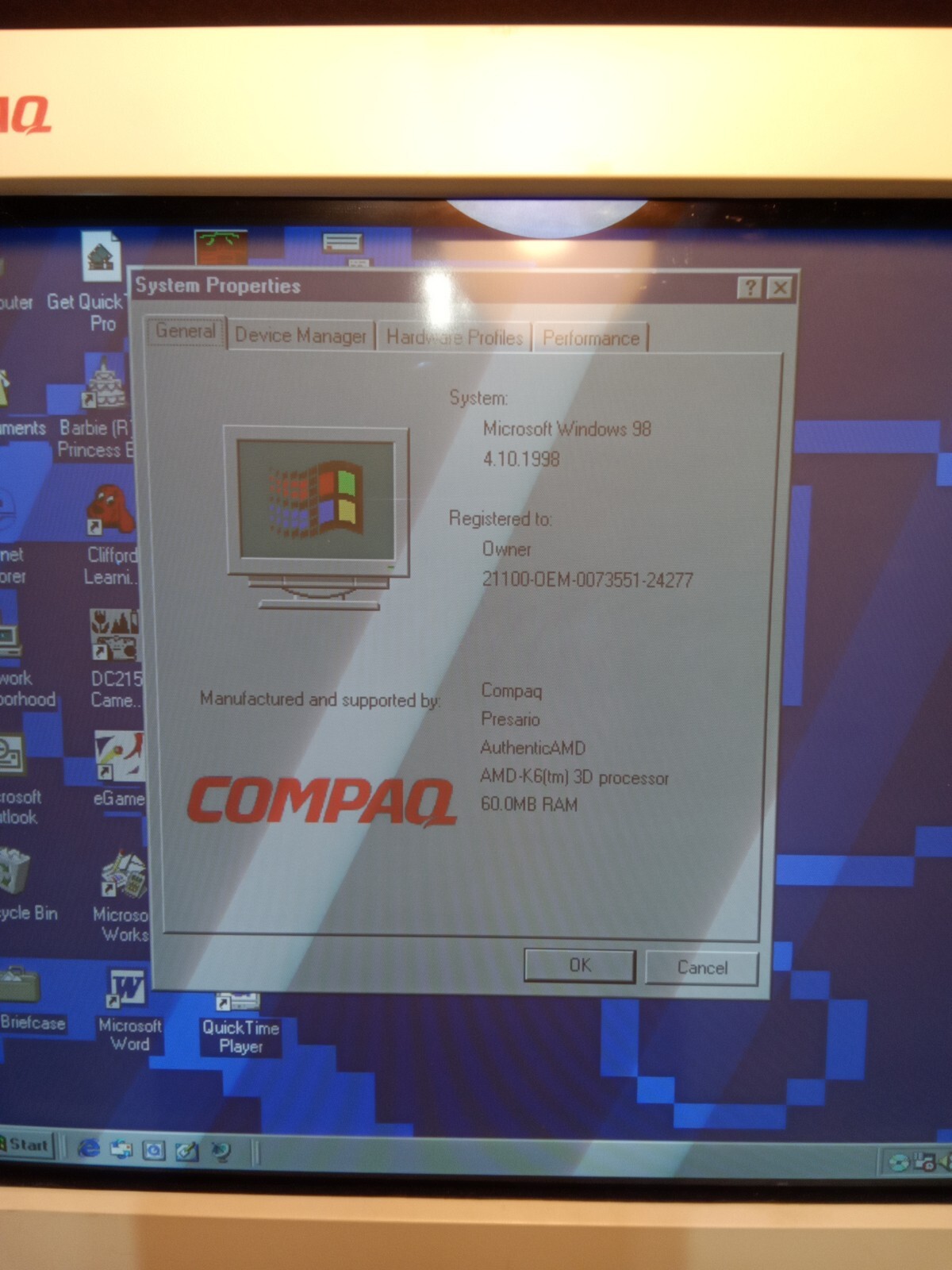 Vintage Compaq Presario 5184 Desktop Industrial/Gaming Computer | eBay