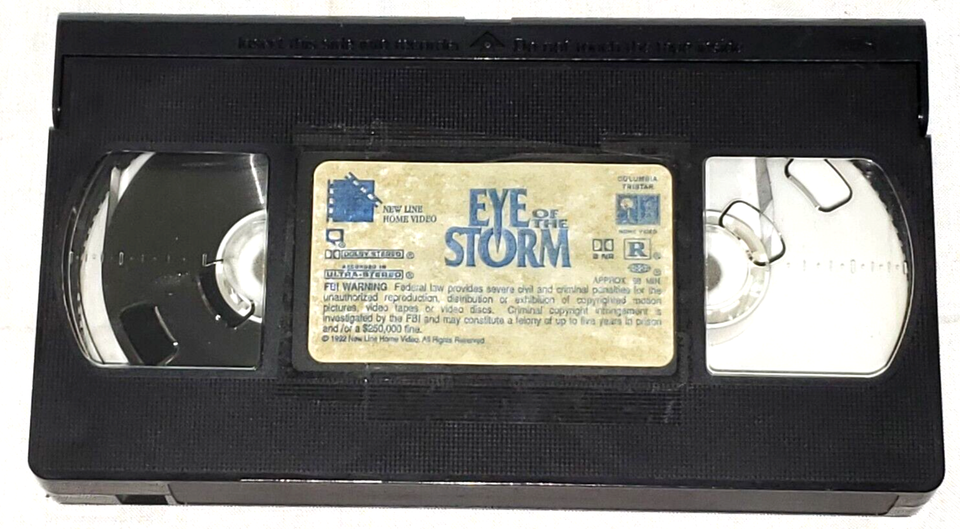 EYE OF THE STORM (VHS, 1992 New Line Home Video) LARA FLYNN BOYLE ...