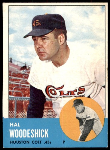 1963 TOPPS HAL WOODESHICK 517 VG BASEBALL HOUSTON COLT .45S | eBay