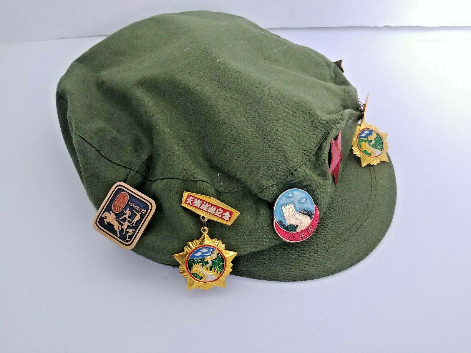 Chineese Beret With Red Star And Medals 'small size' | eBay