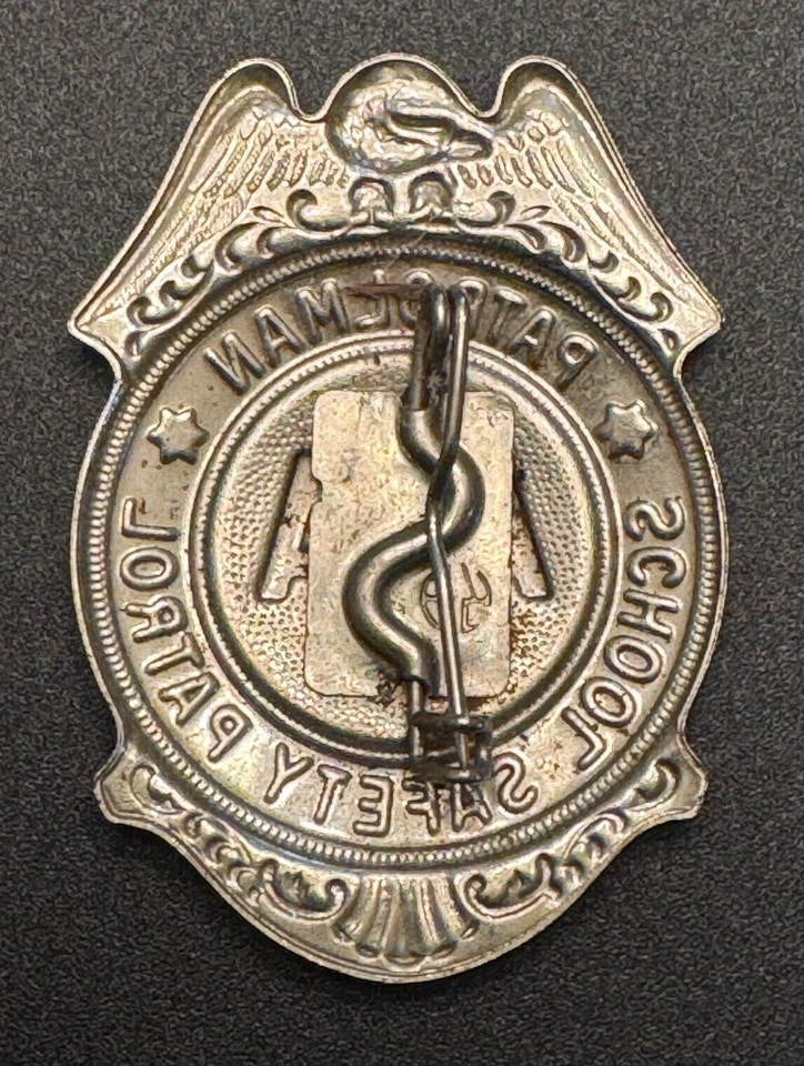 AAA School Safety Patrol Metal Badge Maker Marked | eBay