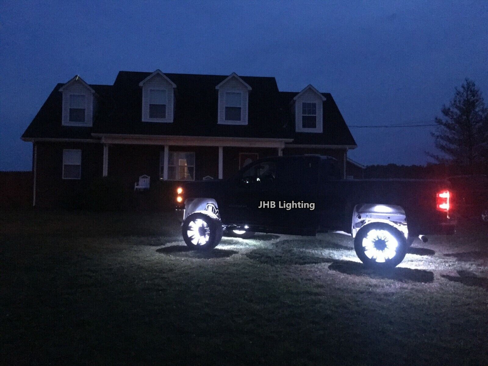 15.5"Bluetooth RGB Color Change LED Truck Wheel Lights +6pcs RGB Rock ...