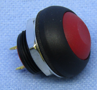 Philmore 30-12630 SPST OFF-(ON) Momentary Red Push Button Switch, IP67 ...