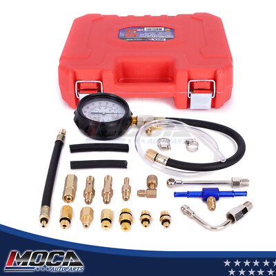 Fuel Injection Pressure Kit Fuel Pressure Gasoline Gauge Gas 0-140PS 13 ...