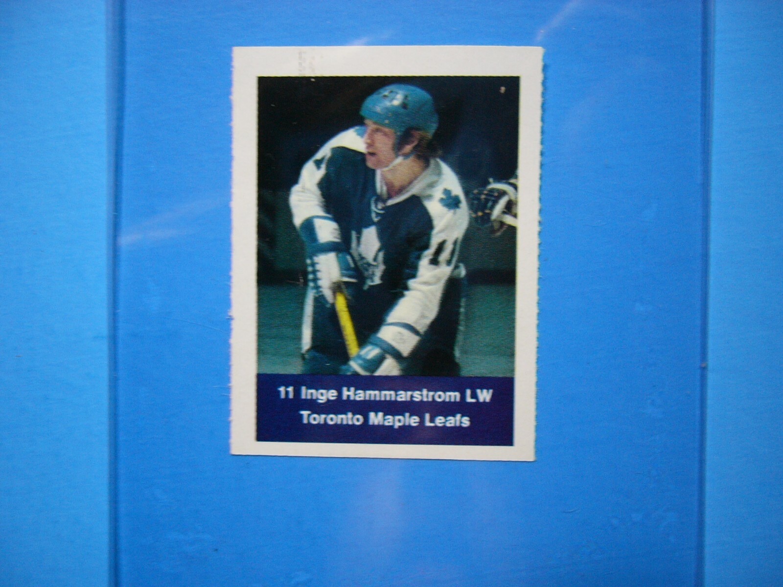 1974/75 LOBLAW'S NHL ACTION PLAYERS STAMP INGE HAMMARSTROM ROOKIE ...