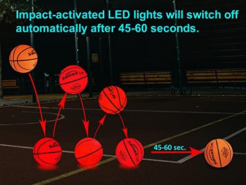 Senston Glow in The Dark Basketball Size 7/ Light Up LED Basketball 29. ...