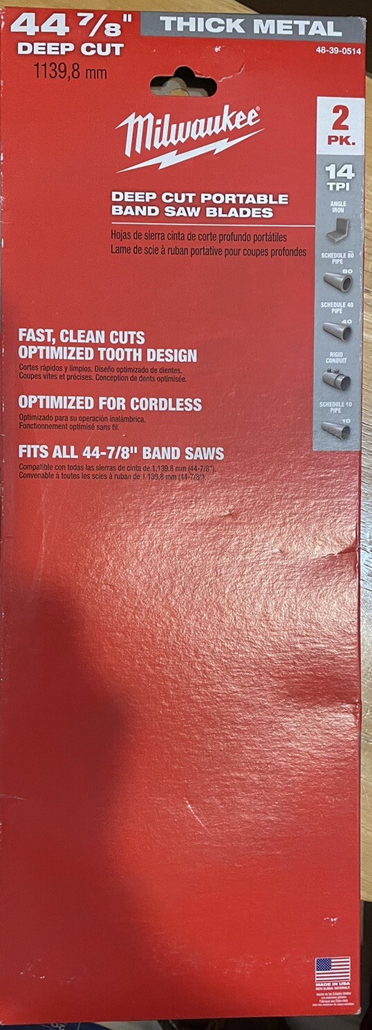 Milwaukee Tool 48-39-0514 14 Tpi Standard Deep Cut Portable Band Saw ...