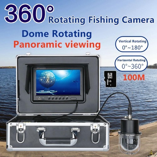 9"TFT DVR Recorder 100M Underwater Fishing Video Camera Fish Finder 8GB ...