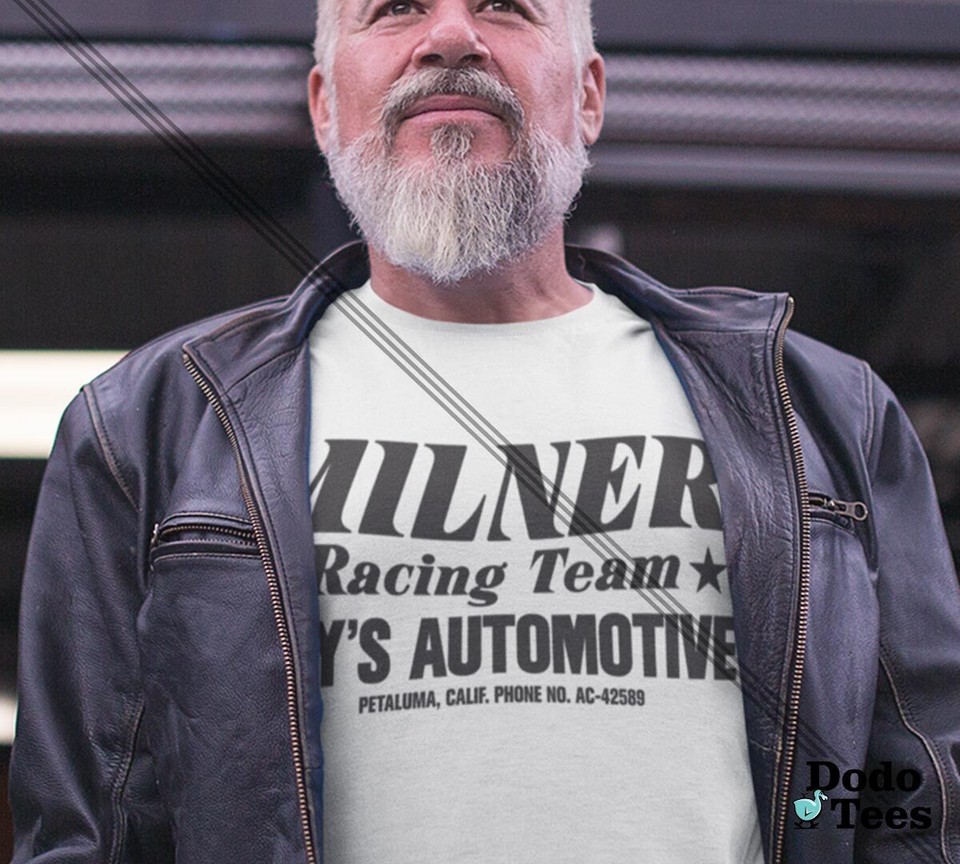 Mens Milner Racing American Graffiti Car Shirts Dad Gifts Hot Rod Deuce ...