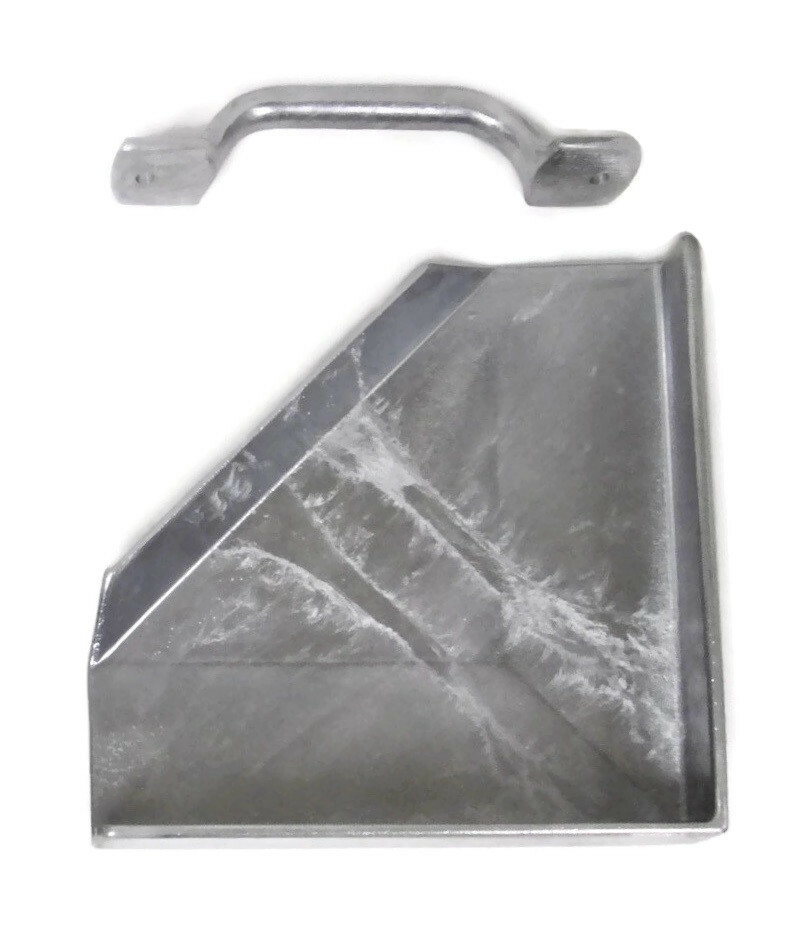 One Cast Aluminum Boat Transom Corner Bracket End Cap + 1 Handle MADE ...