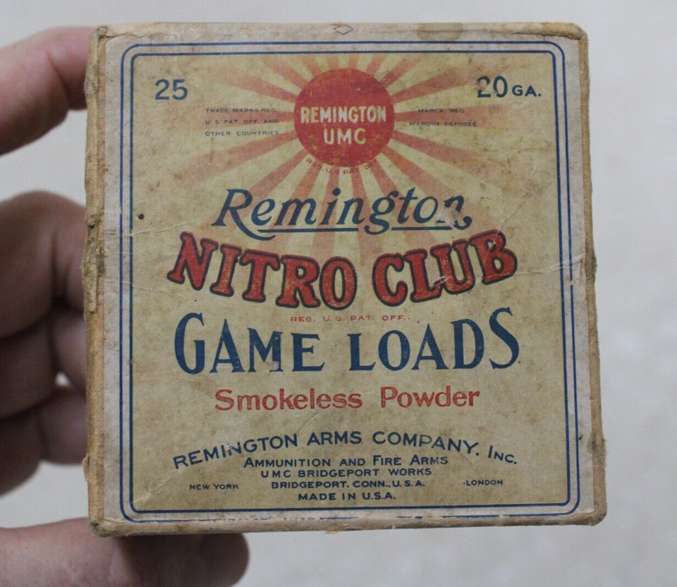 20 GA REMINGTON UMC NITRO CLUB SHELL BOX DUCK LOAD 2 PIECE EMPTY | eBay