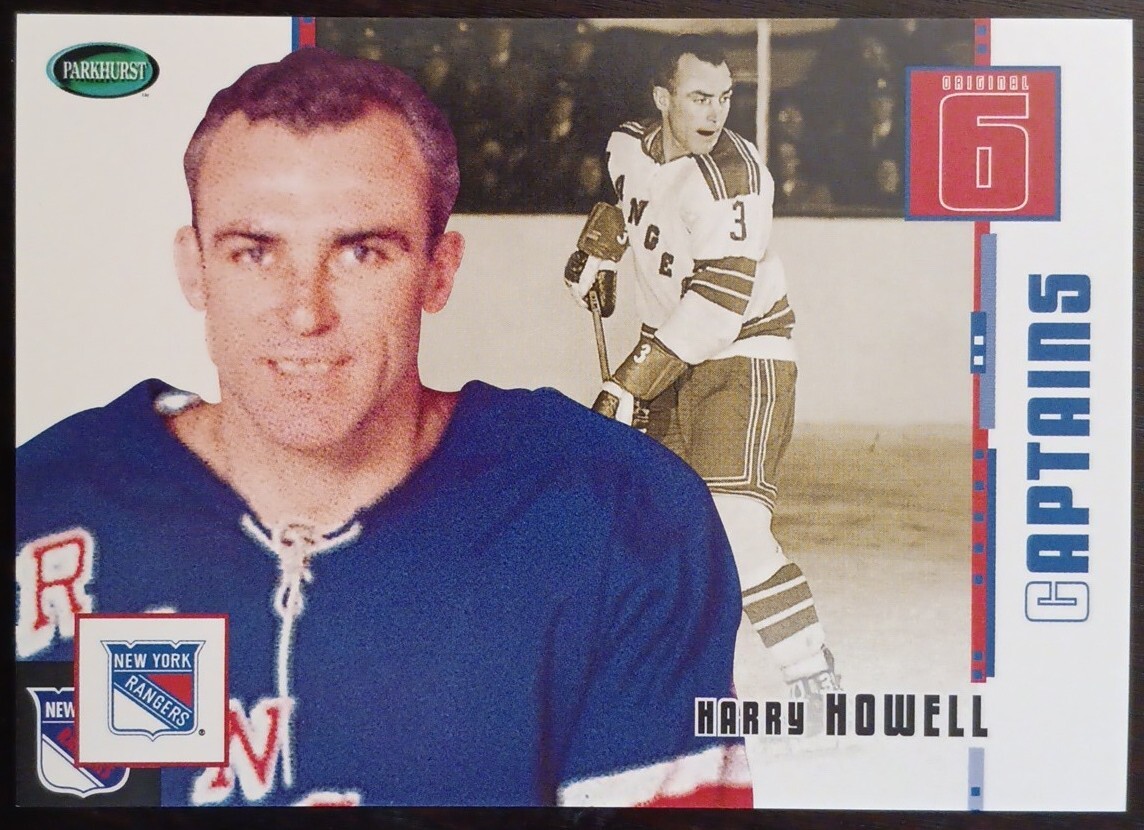 2003 - 2004 Parkhurst Harry Howell Original Six Rangers #77 Hockey Card ...