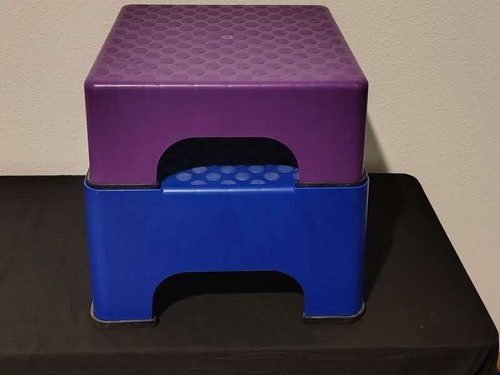 The Firm Fanny Lifter Exercise Aerobic Step Stepper Set w/ 8 Rubber ...