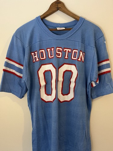 Vintage 1970s Houston Oilers Jersey Medium Rawlings NFL Football Made In USA 00 | eBay