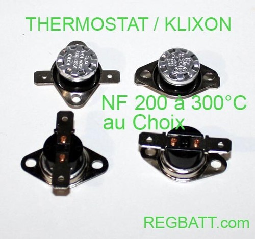 Thermostat NF klixon 200°C à 300°C clickson bilame Electromenager v2 | eBay
