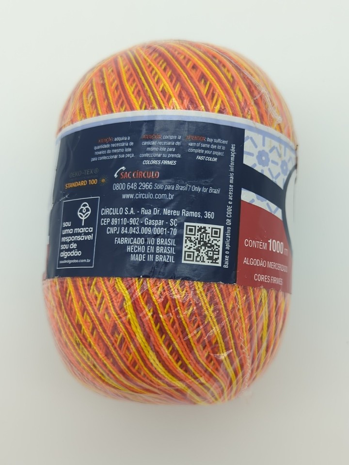 Circulo CLEA 1000 Crochet Knitting Thread Yarn Cotton from Brazil ...
