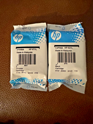 2pk of 67XL Ink Cartridge Replacement for HP 67 XL (Black & Tri-Color ...