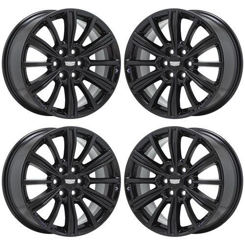 18" Cadillac XT5 Gloss Black wheels rims Factory OEM set 4798 EXCHANGE ...