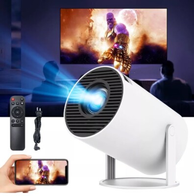 4K Mini Projector TV 11.0 Smart Portable Projector 5.0 Bluetooth 10000 ...