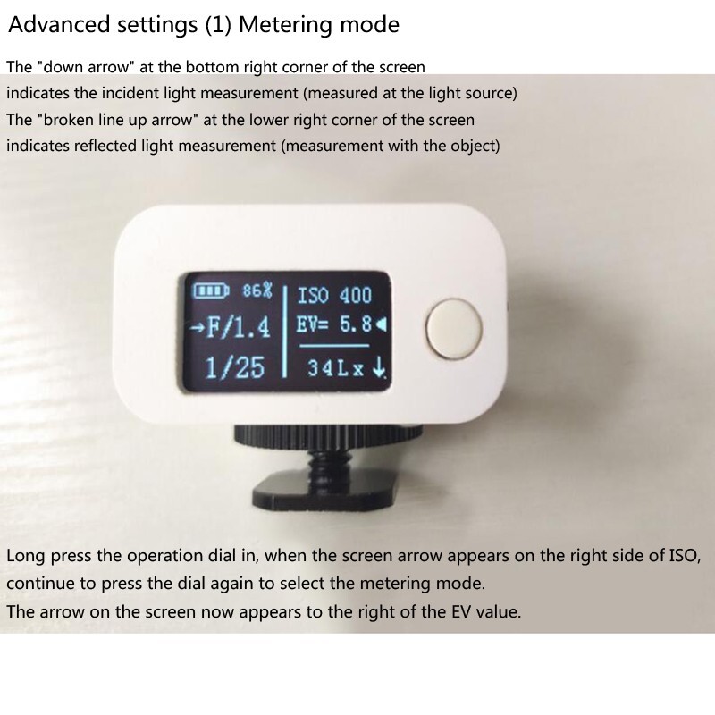 M08 Light Meter Photography Set-top Reflection Light Meter Camera ...
