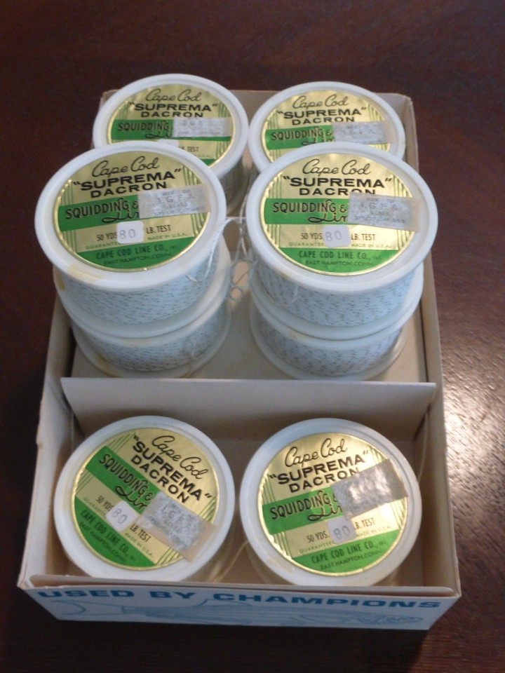 12 CAPE COD LINE SUPREMA DACRON SQUIDDING TROLLING FISHING LINES 50 ...