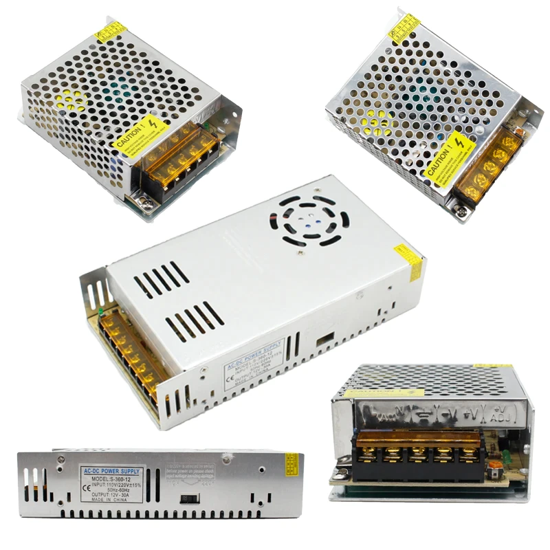AC 110V To DC 5V 12V 24V LED Switch Power Supply 50W-720W Adapter For ...