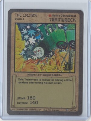 CannaBeast “Trainwreck” Holo Card 107/114 TCG CCG Pack Fresh! 1st ...