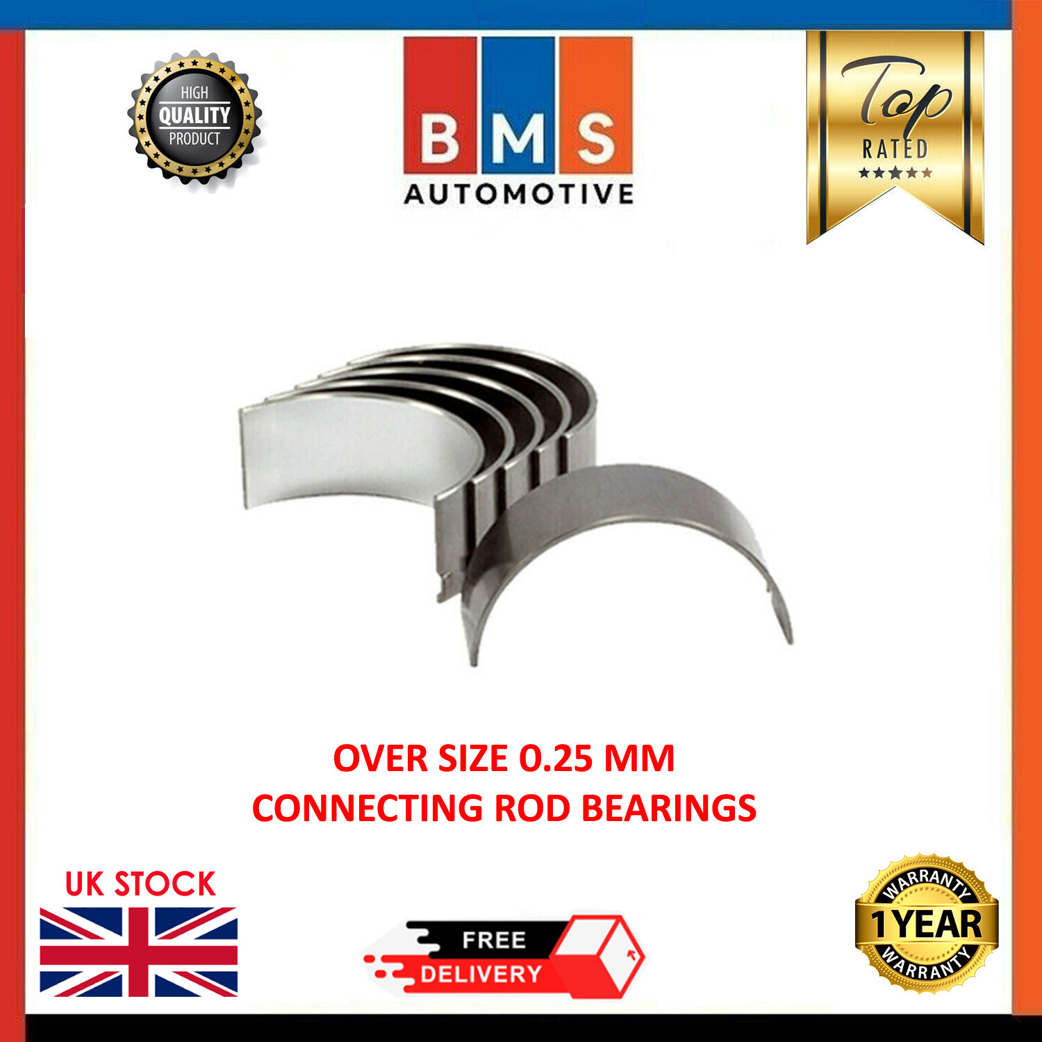 LAND ROVER DISCOVERY 2.0 DIESEL 204DTD CONNECTING CONROD BEARINGS SET ...