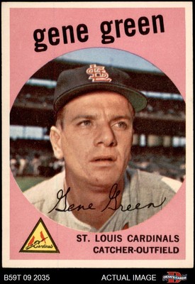 1959 Topps #37 Gene Green Cardinals 6.5 - EX/MT+ | eBay