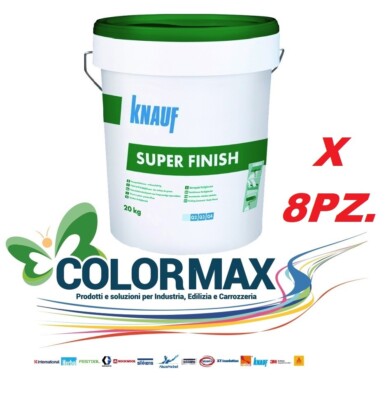 KNAUF STUCCO IN PASTA SUPER FINISH AD ELEVATE PRESTAZIONI PZ.8X20KG. | eBay
