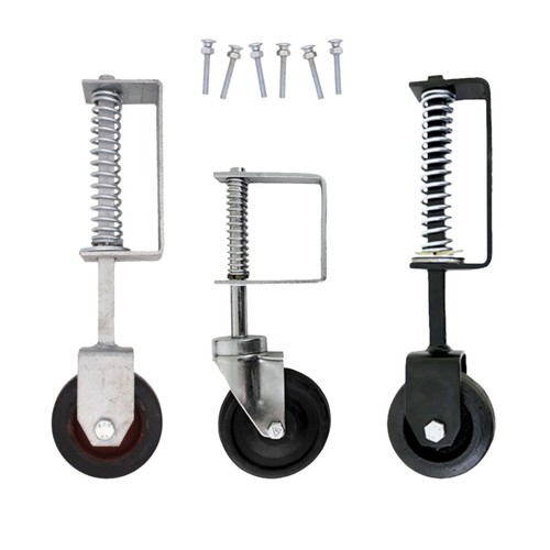 Gate Wheel Caster Runner Spring Loaded Rubber Heavy Duty Sprung Support ...