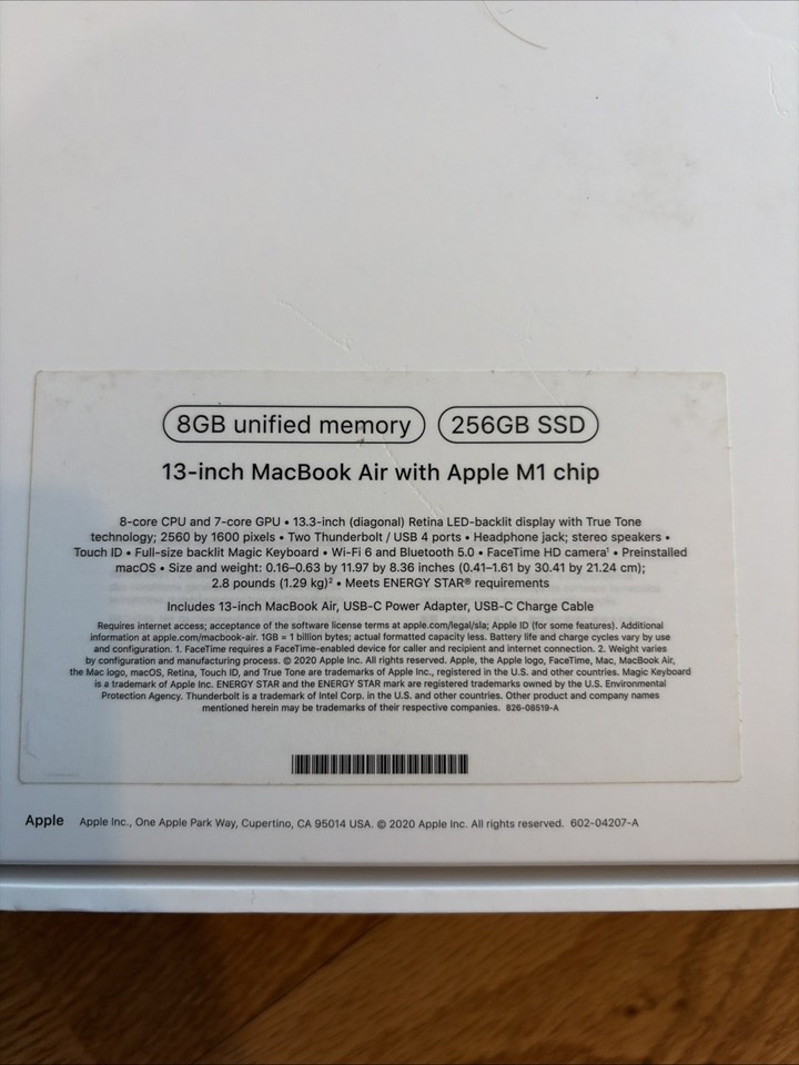 Apple MacBook Air 13 inch, A2337 - **EMPTY BOX ONLY** | eBay UK