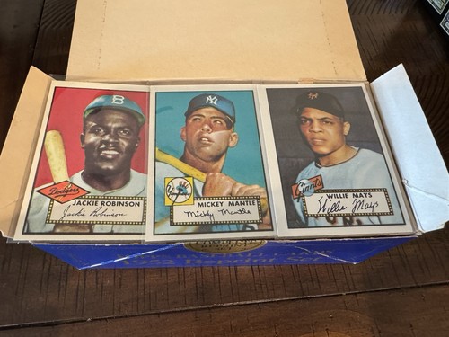 1952 TOPPS Baseball Card Reprint 1983 Set Original Box-Mantle Mays ...