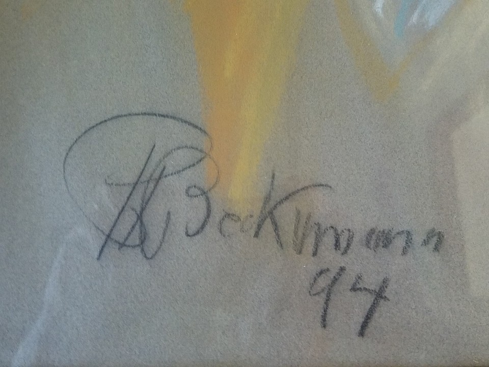 Helmut Peter Pete HP Beckmann Toledo Ohio Artist Signed 1994 Portrait ...