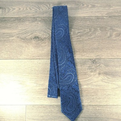 Jeff Banks Paisley Textured Blue Mens Tie - Good Condition - Fast ...