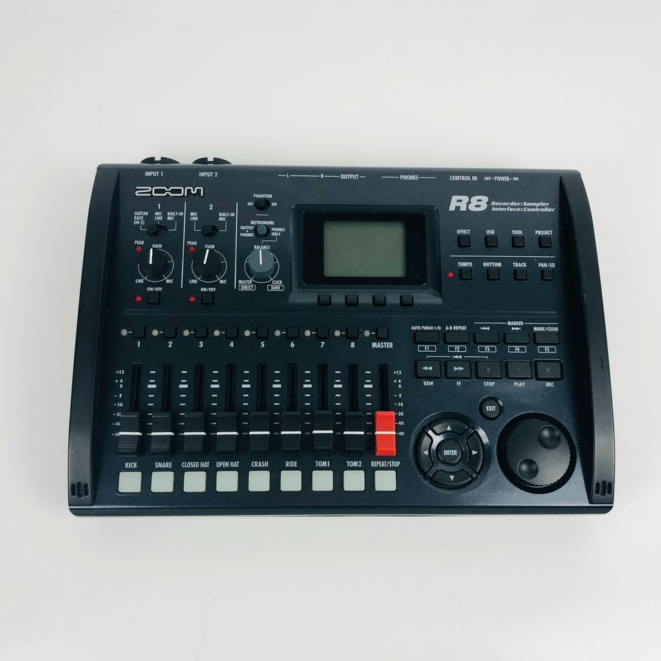 Zoom R8 Multitrack Digital Recorder 8-track MTR Sampler Working Order ...