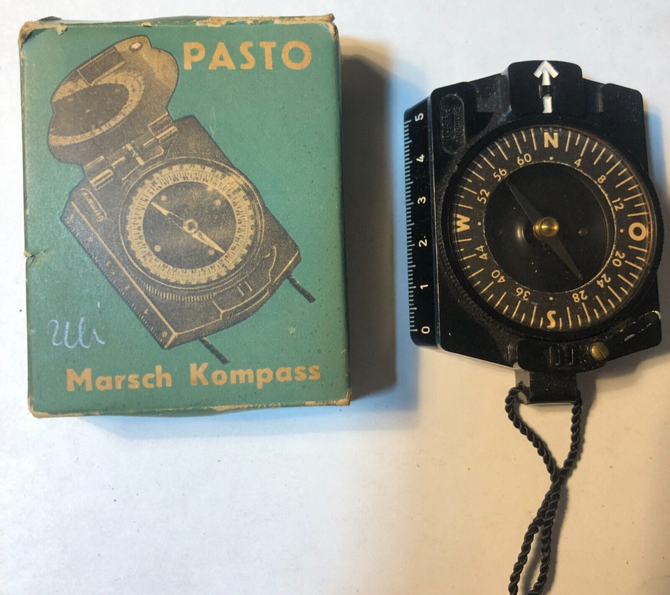 Vintage Original Pasto German Bakelite Field Compass Marsch Kompass w ...