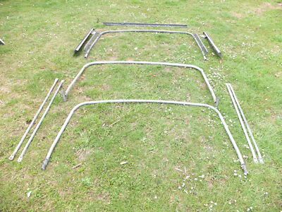 Land Rover Tilt Canvas Roof FULL HOOD STICK SET 109 LWB Series 2 2a 3 ...